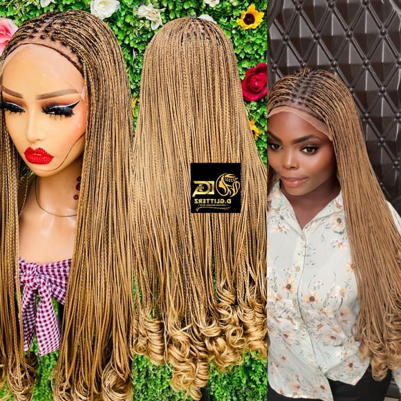 D.Glitterz | Hair | Micro Knotless French Curls On 77 Lace Closure 3 ...